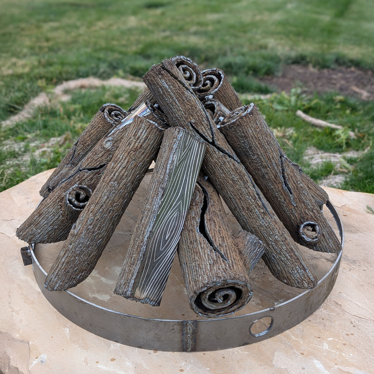Alpine Steel Log Fire Pit – SteeLog